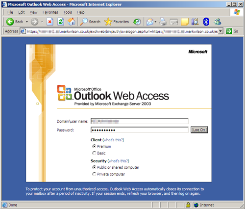 Outlook Web Access tips and tricks - markwilson.it